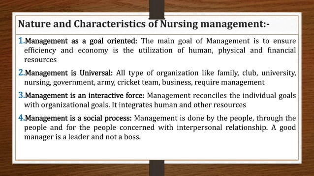Introduction nursing administration & management | PPTX