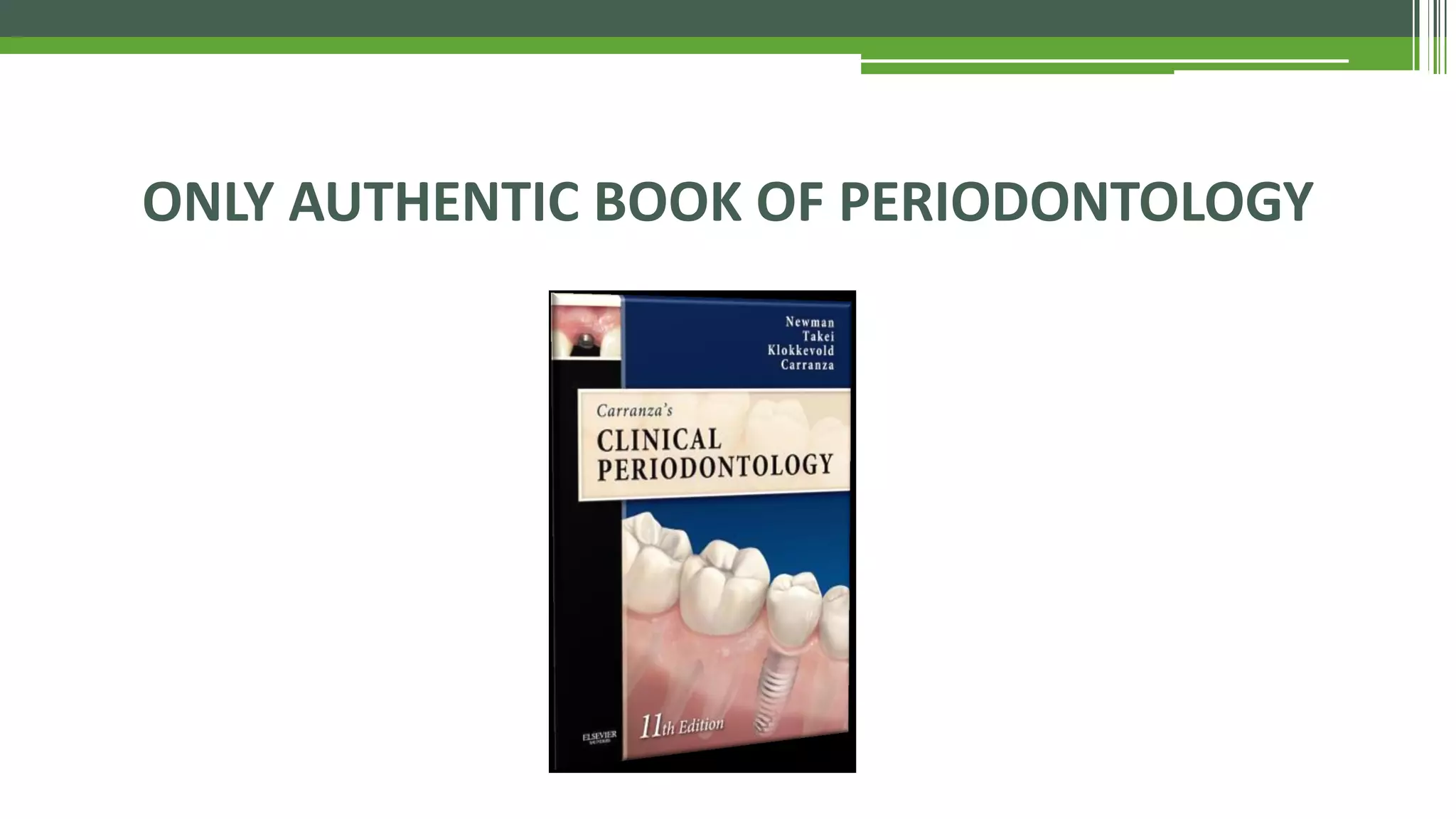 Clinical Periodontology - Introduction & Anatomy | PDF