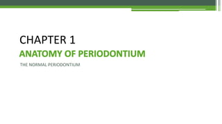 Clinical Periodontology - Introduction & Anatomy | PDF