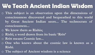 Introduction to ancient wisdom presentation | PPTX
