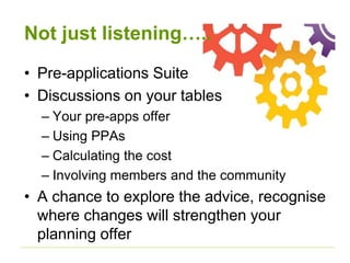 Introduction and 10 commitments to Pre Application | PPT