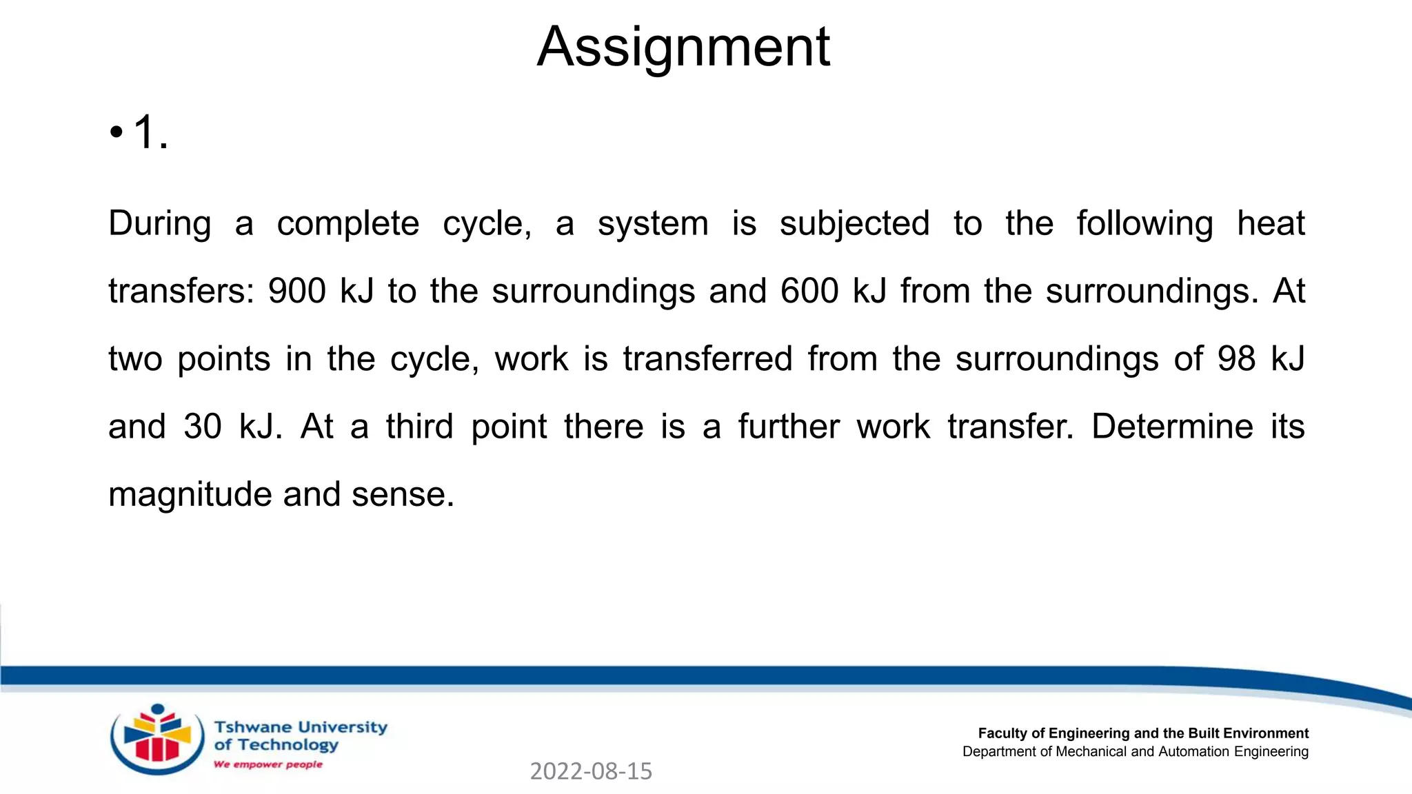 Introduction and 1st Laws of Thermodynamic - UNIT 3.pptx