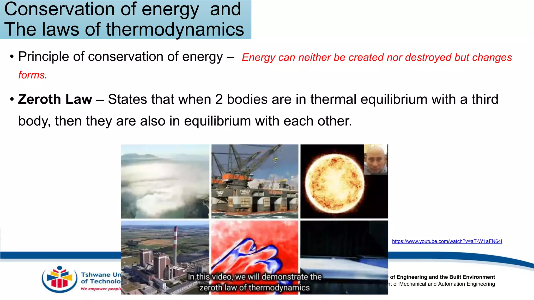 Introduction and 1st Laws of Thermodynamic - UNIT 3.pptx