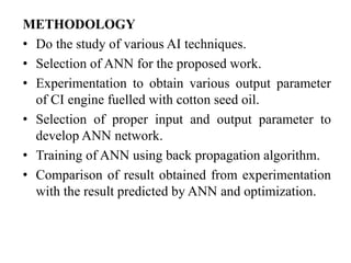 Introduction and application of ANN | PPTX