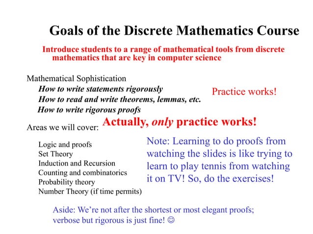 Introduction and Applications of Discrete Mathematics | PPT