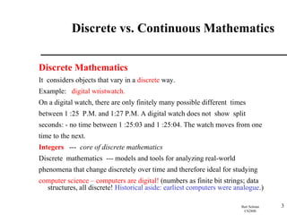 Introduction and Applications of Discrete Mathematics | PPT