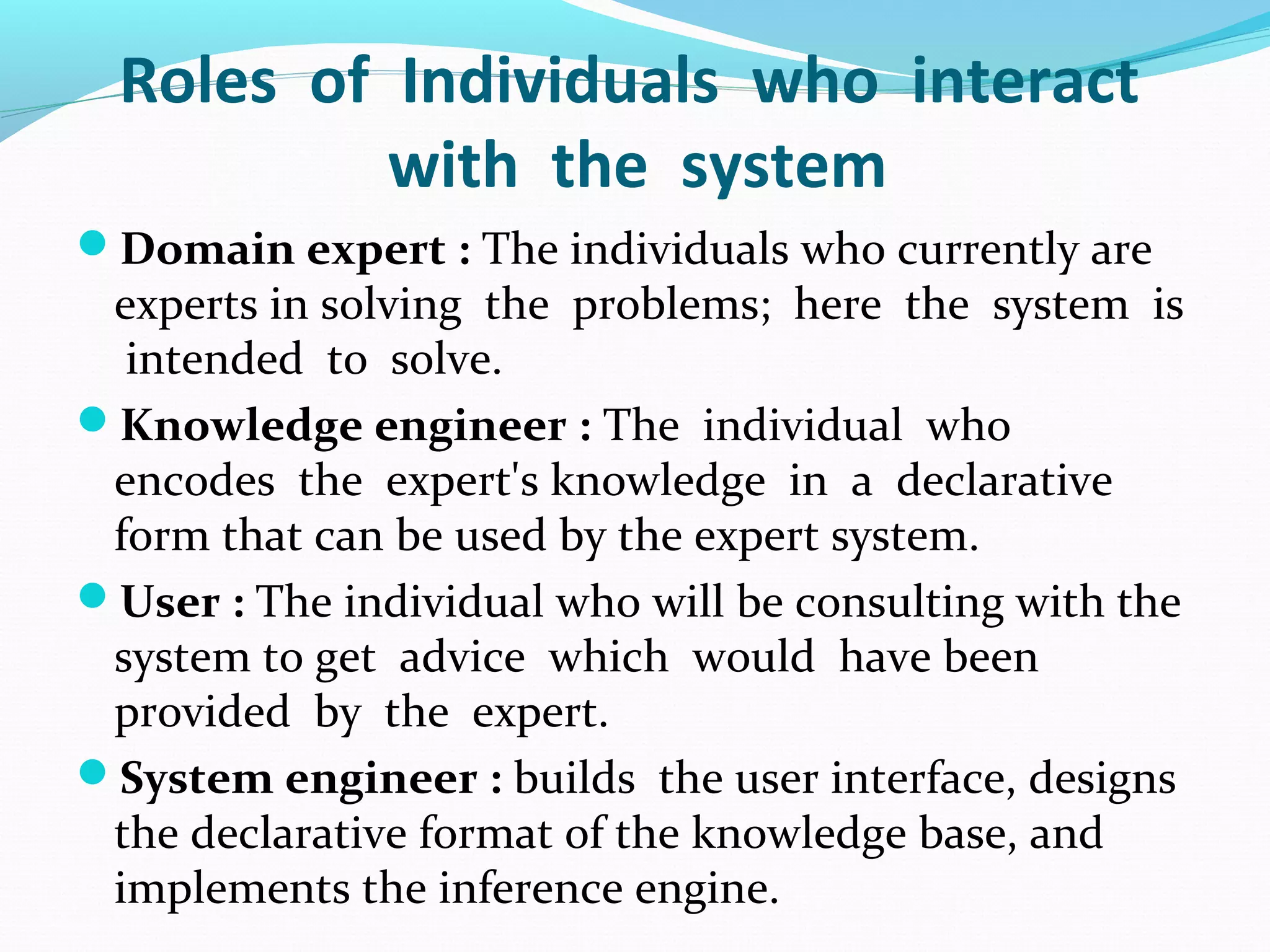 Introduction and architecture of expert system | PPT