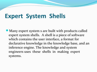 Introduction and architecture of expert system | PPT