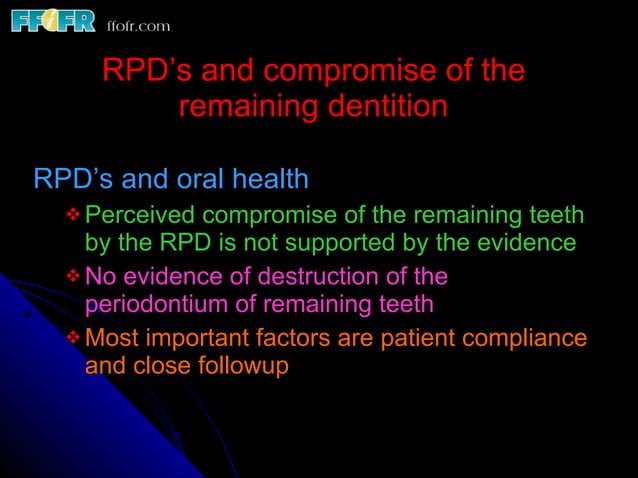 Introduction and basic components of rpd's copy | PPT | Dental Health ...
