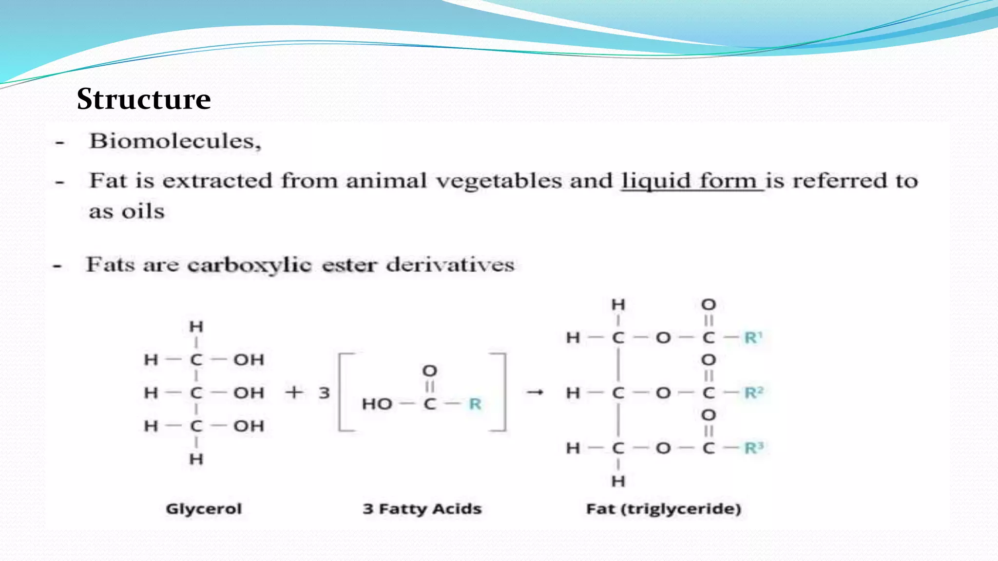Introduction and chemical reactions of fats & Oils.pptx