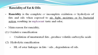 Introduction and chemical reactions of fats & Oils.pptx