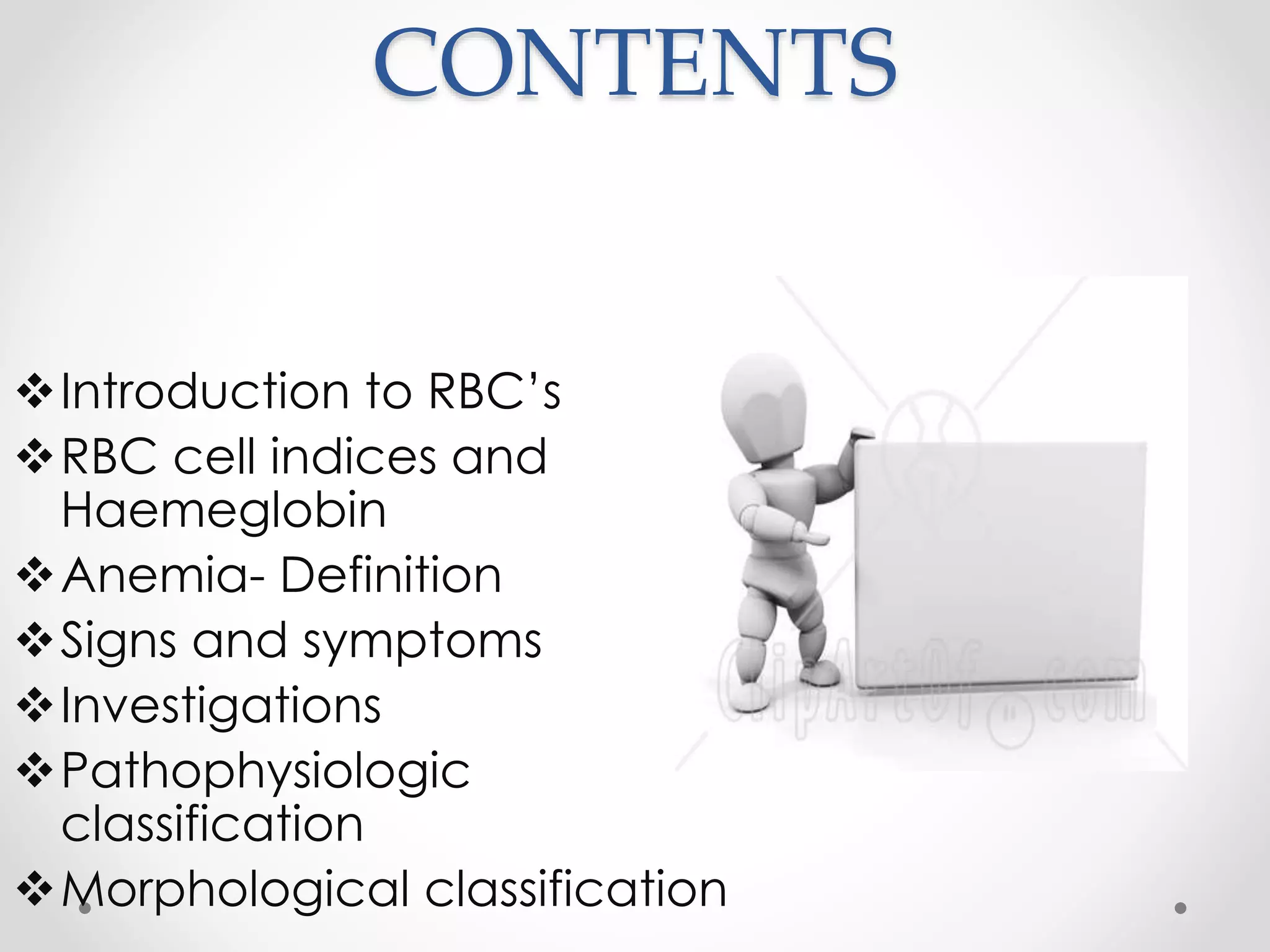 Introduction and classification of anemia’s | PPTX