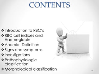 Introduction and classification of anemia’s | PPTX