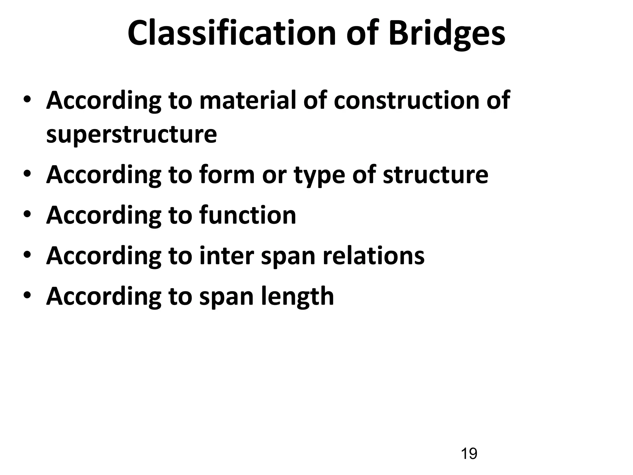 Introduction and Classification of Bridges | PDF