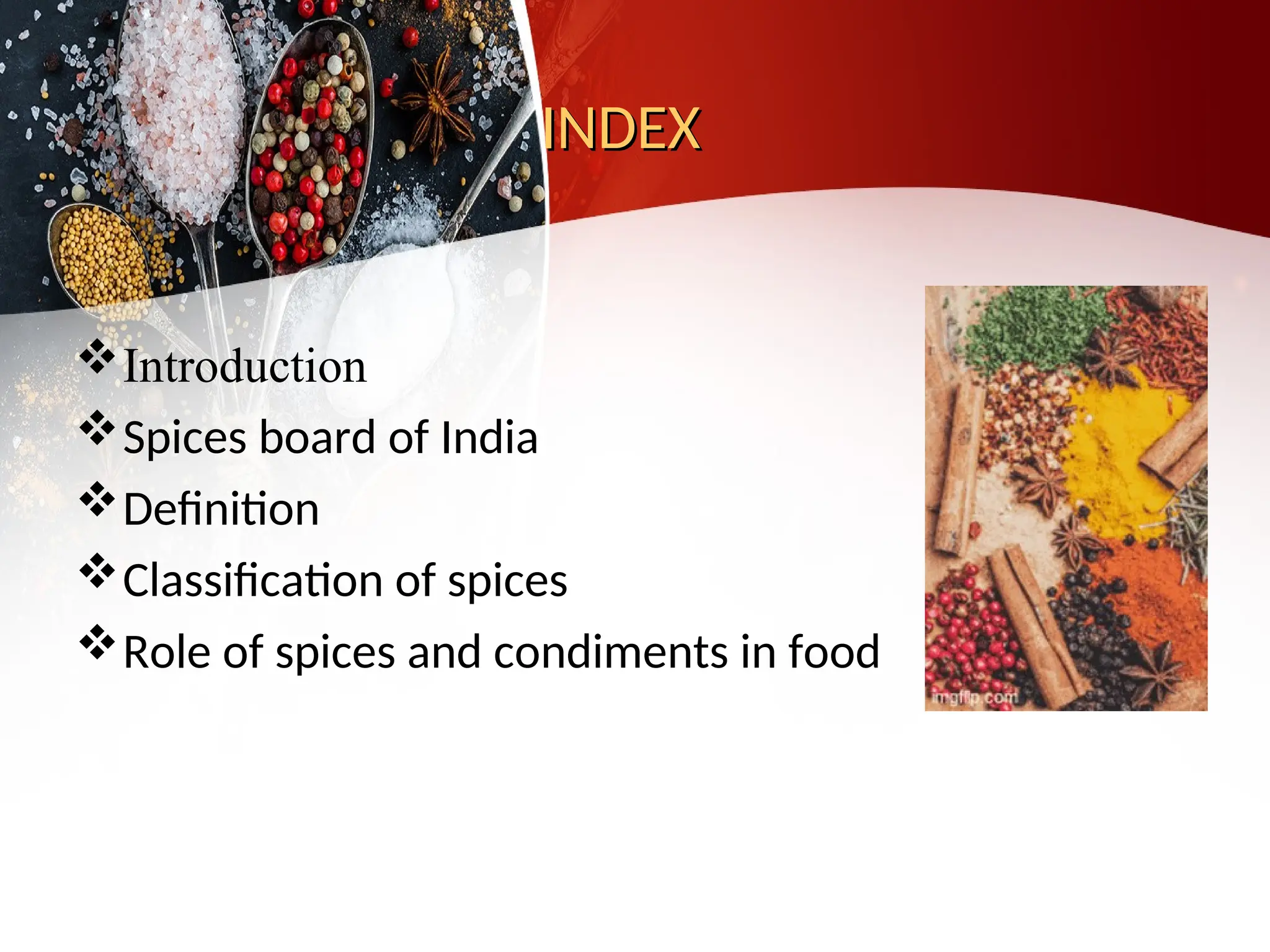 Classification of Spices and flavours Technology ppt | PPT