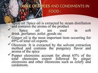Classification of Spices and flavours Technology ppt | PPT