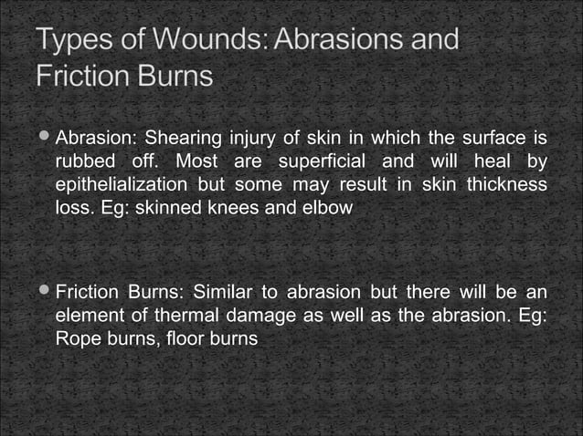 Classification of wounds | PPT | Death, Injury, or Military Conflict ...