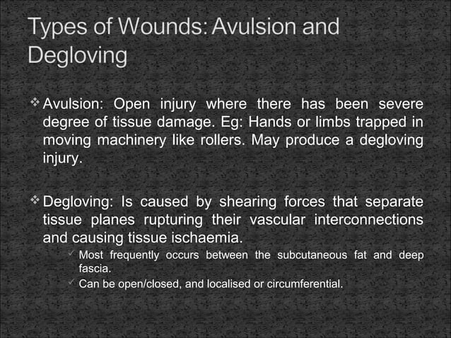 Classification of wounds | PPT | Death, Injury, or Military Conflict ...