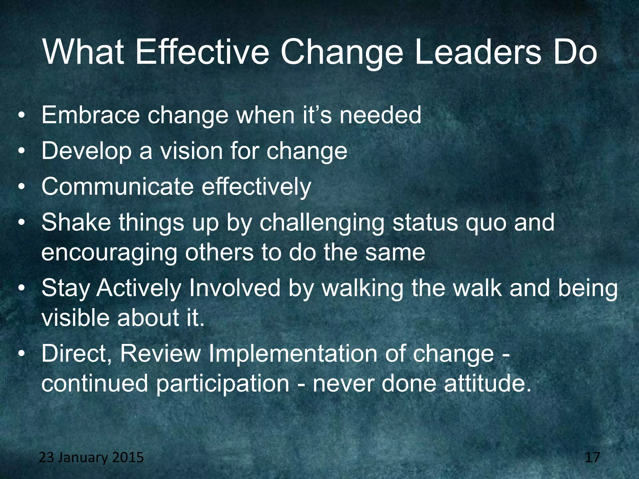 Introduction and concepts of change, nature, forces and types of change ...