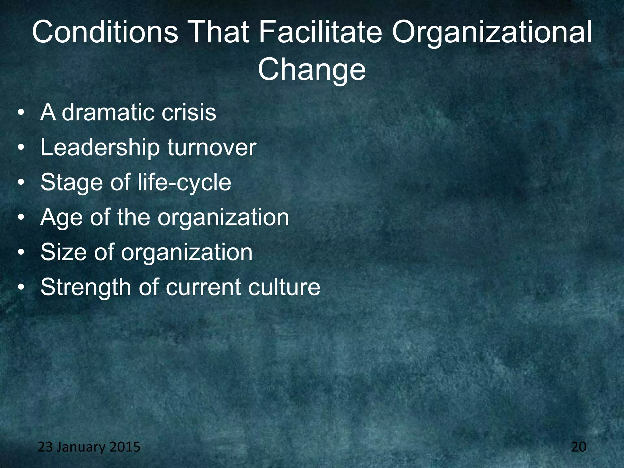 Introduction and concepts of change, nature, forces and types of change ...