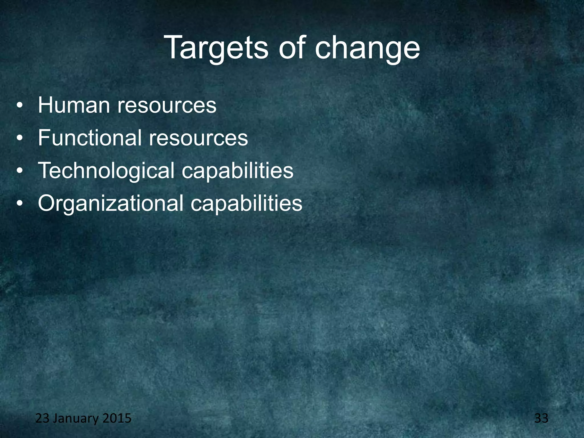 Introduction and concepts of change, nature, forces and types of change ...