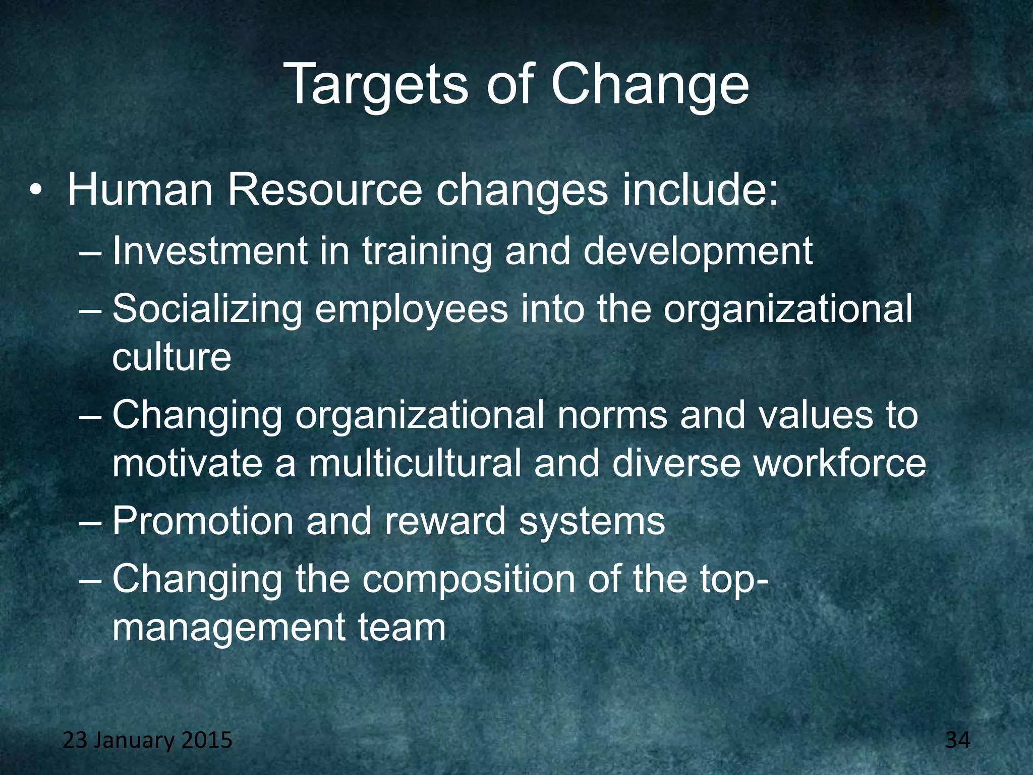 Introduction and concepts of change, nature, forces and types of change ...