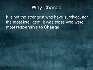 Introduction and concepts of change, nature, forces and types of change ...