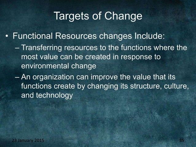 Introduction and concepts of change, nature, forces and types of change ...