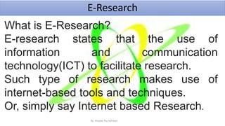 Introduction and E-Research Timeline Review | PPTX