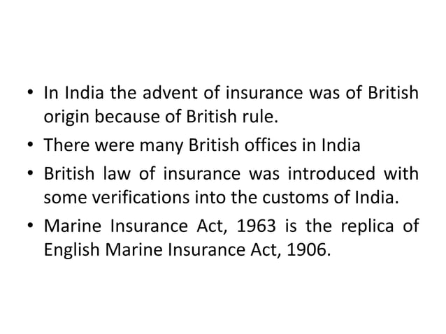 Introduction and history of insurance in India | PPTX