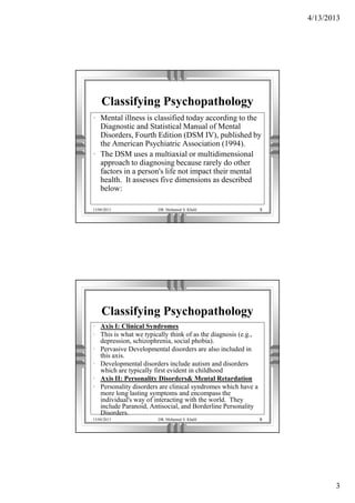 Introduction and history of mental illness abnormal behaviour | PDF | Brain and Nervous System ...