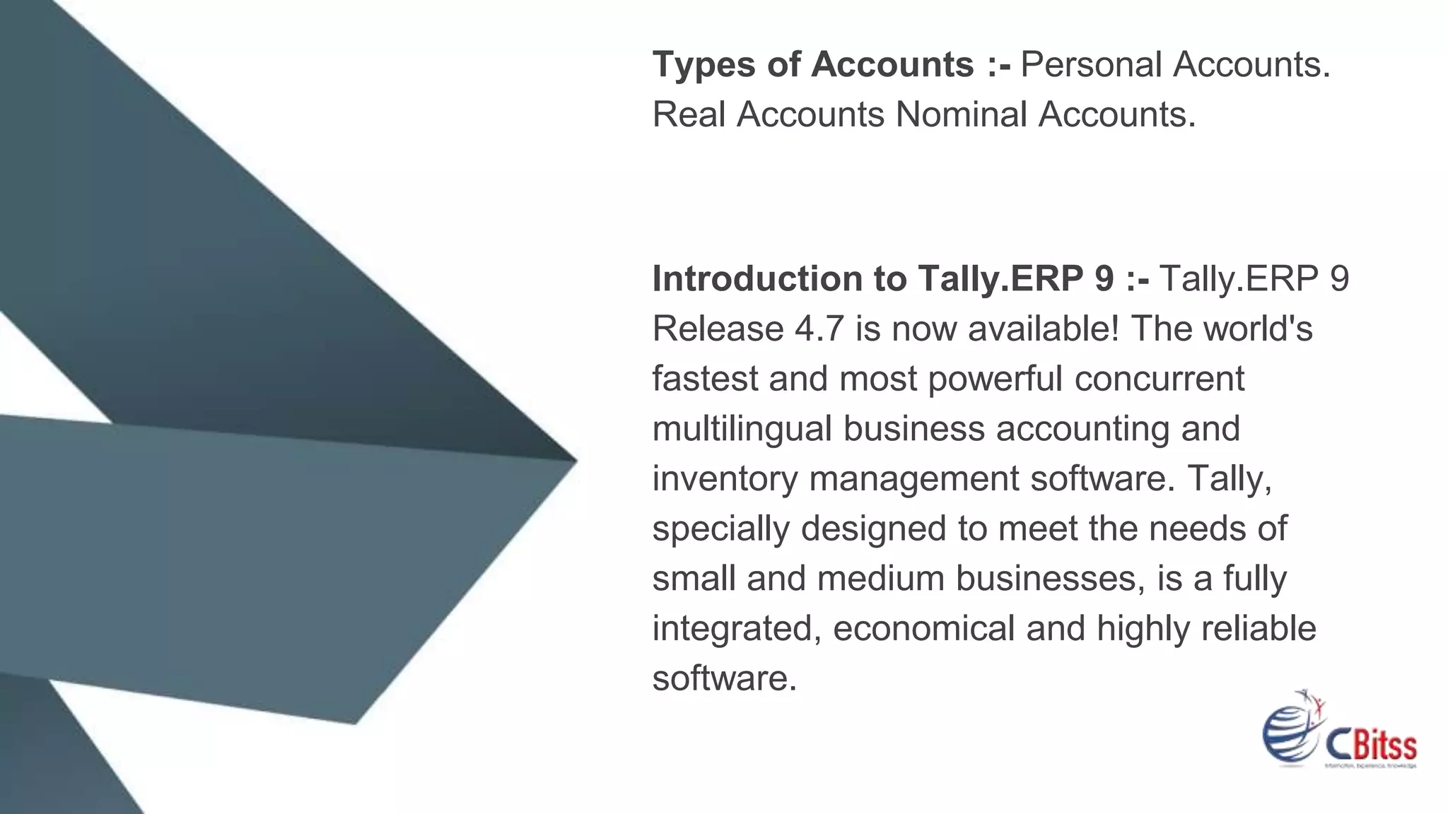 Introduction and history of tally accounting software | PPTX