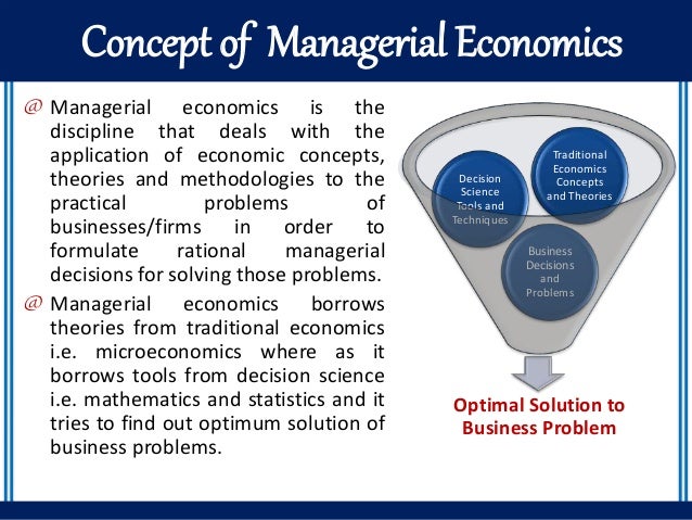 Introduction and meaning of managerial economics Introduction and meaning of managerial economics