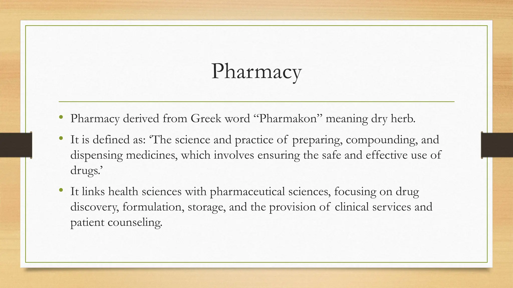 Introduction and Orientation of pharmacy profession (1).pptx