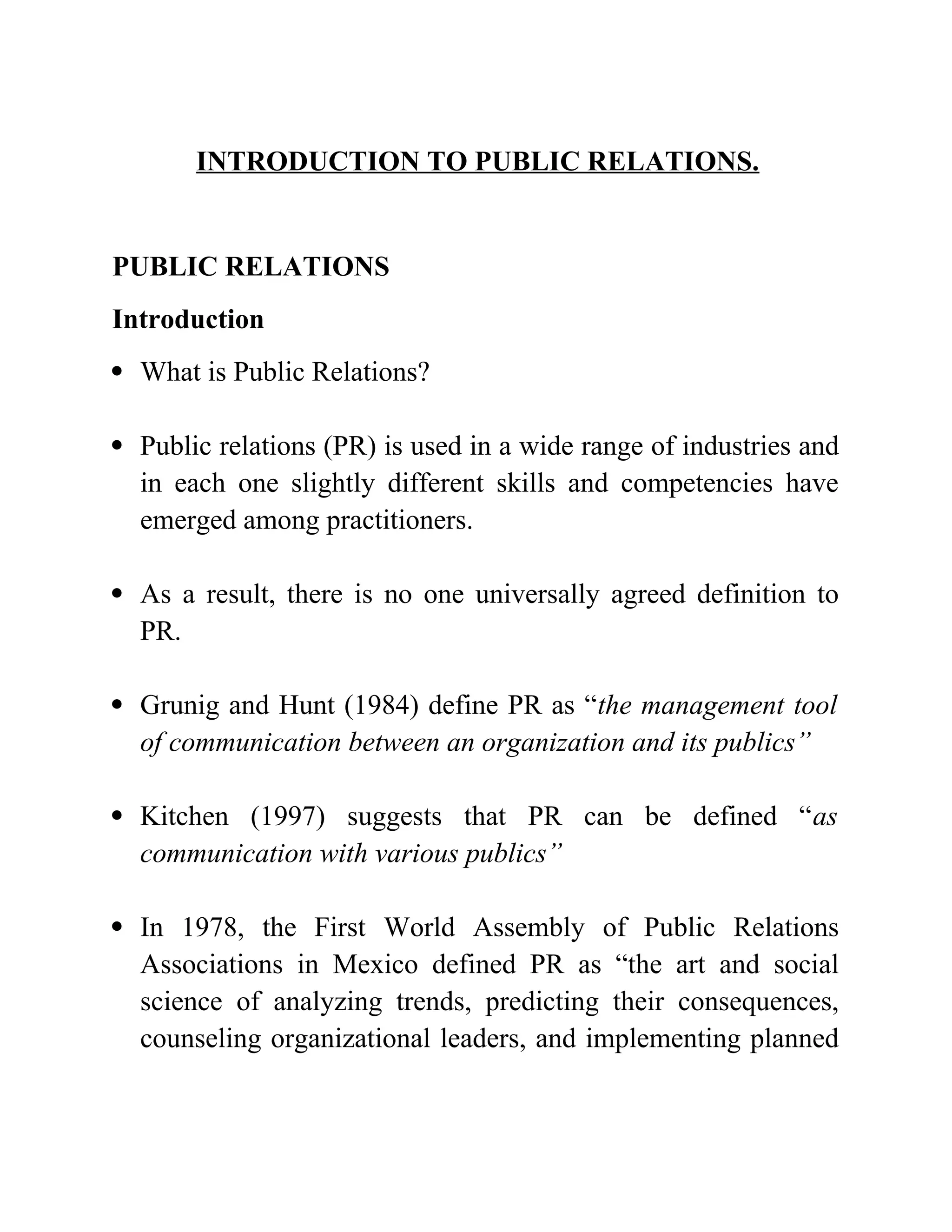 INTRODUCTION AND OVERVIEW TO PUBLIC RELATIONS.docx