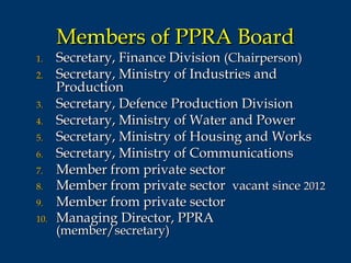 Introduction and ppra ord & Rules | PPT