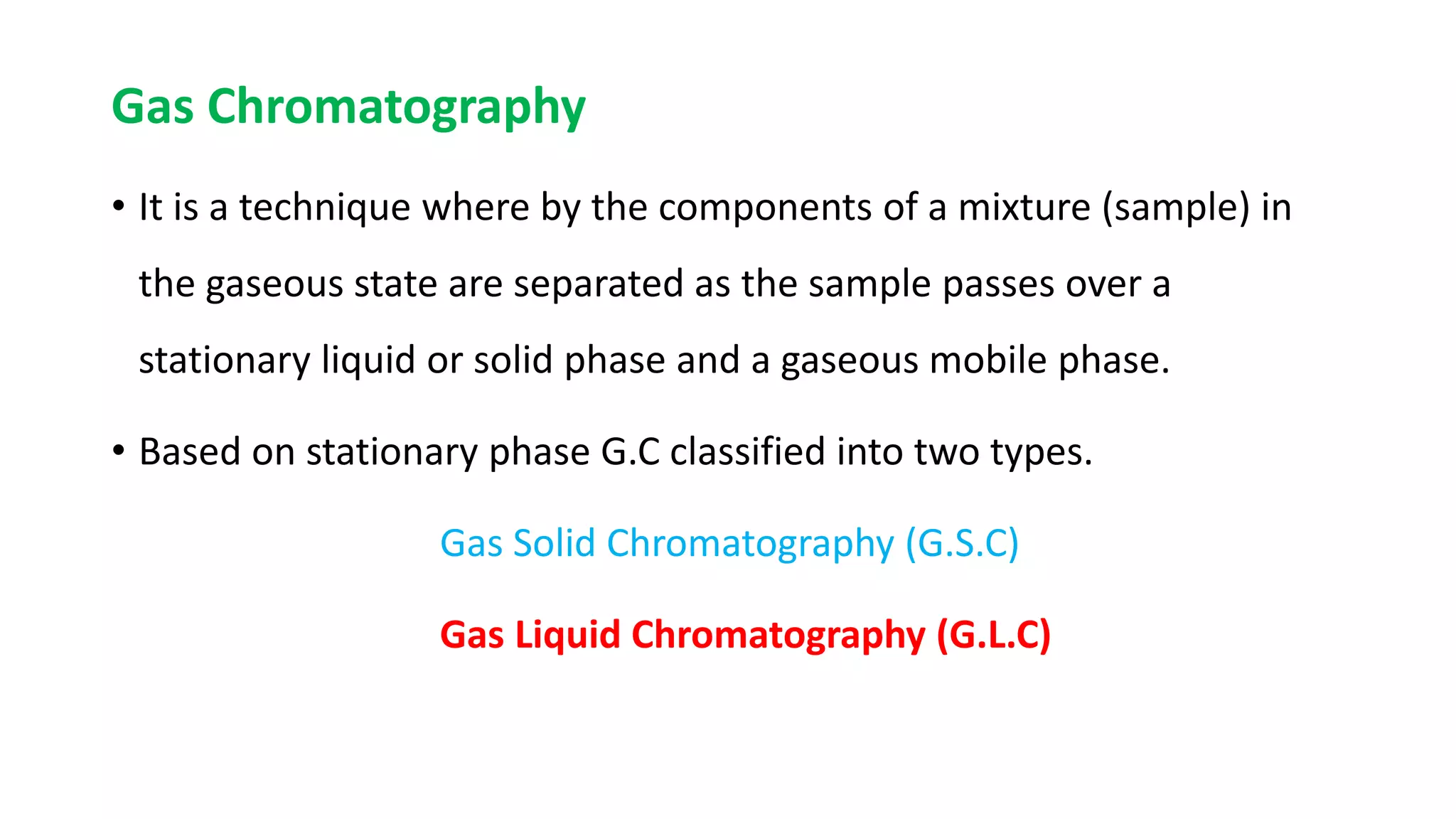 Introduction and principle of glc, hplc | PPTX