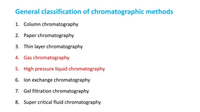 Introduction and principle of glc, hplc | PPTX | Chemistry | Science