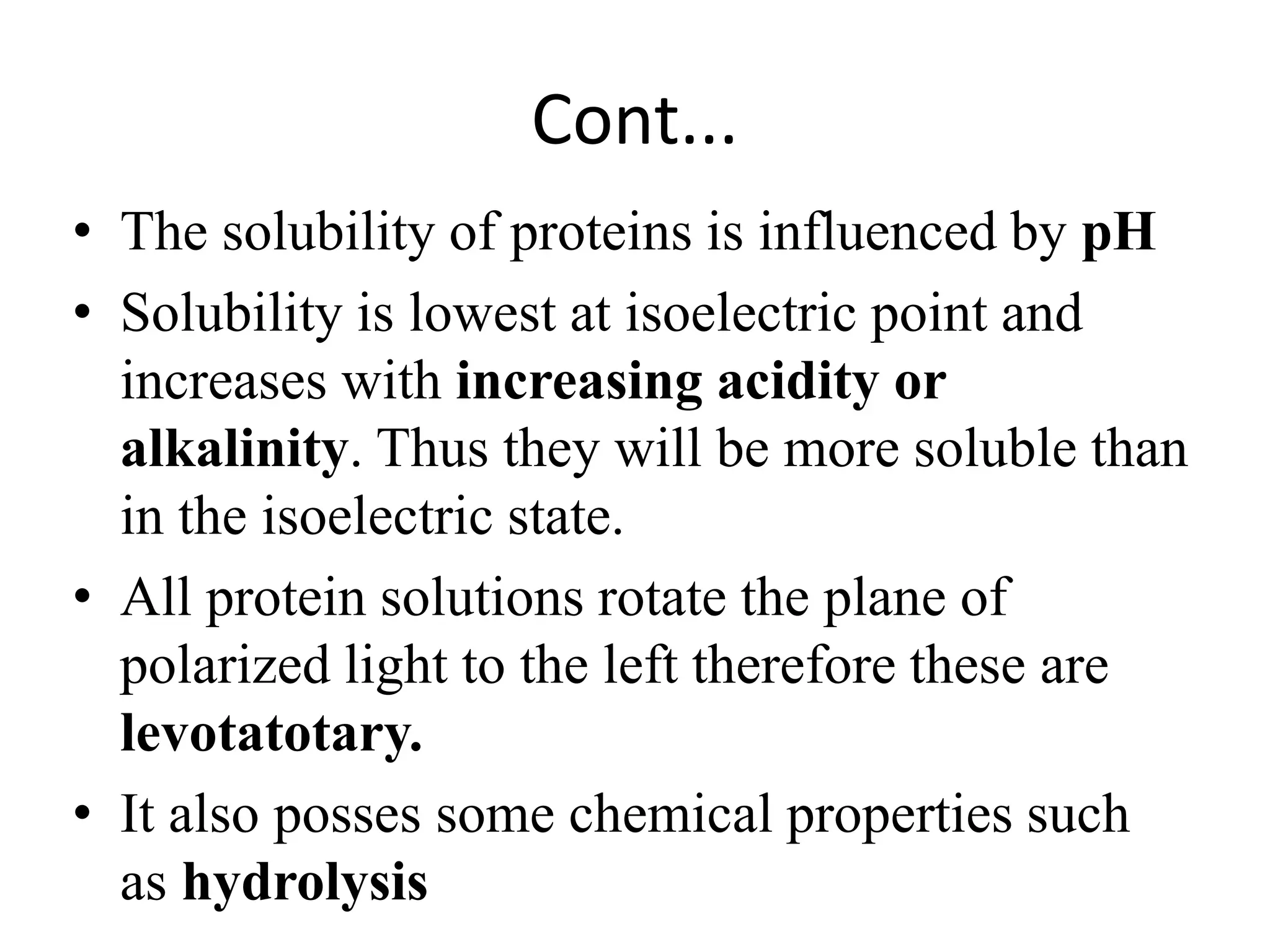 Introduction and properties of protein | PPTX