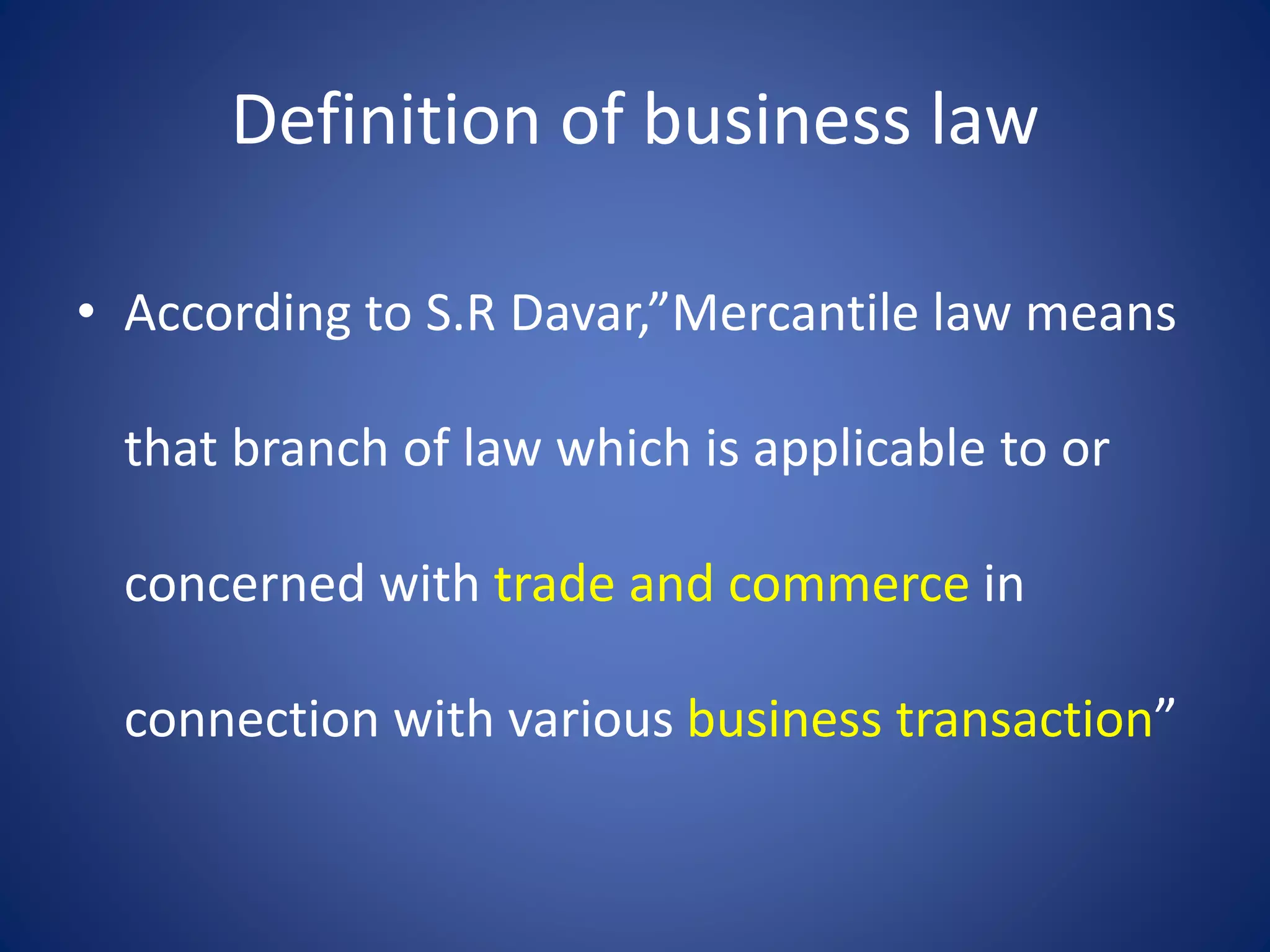 Introduction and sources of business law | PPT