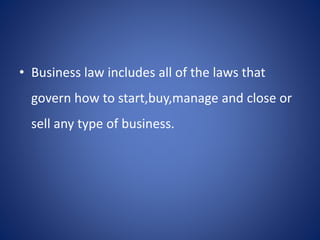 Introduction and sources of business law | PPT