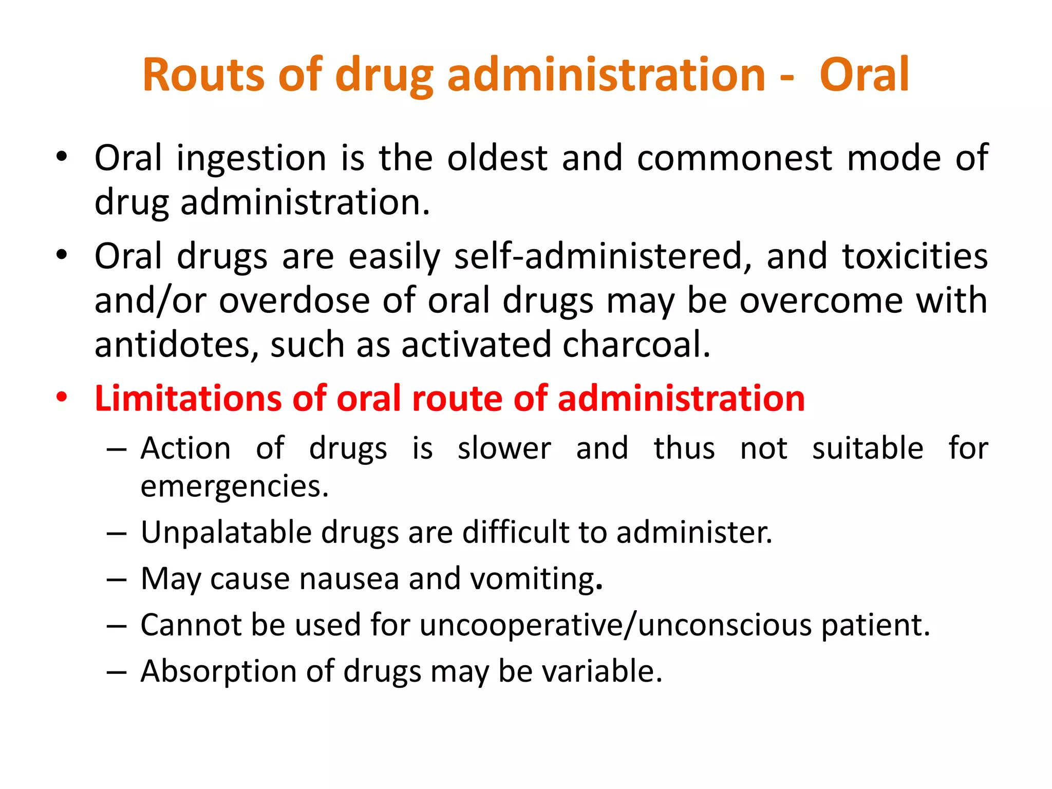 Introduction and sources of drugs, routs of drug administration ...