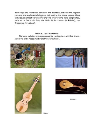 Spanish Traditional Songs and Dances | PDF