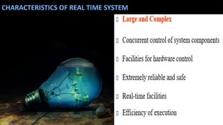 Introduction and structure of a real time system | PPTX