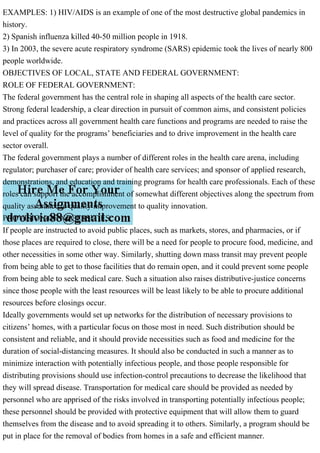 INTRODUCTIONA pandemic is a global disease outbreak.EXAMPLES 1.pdf