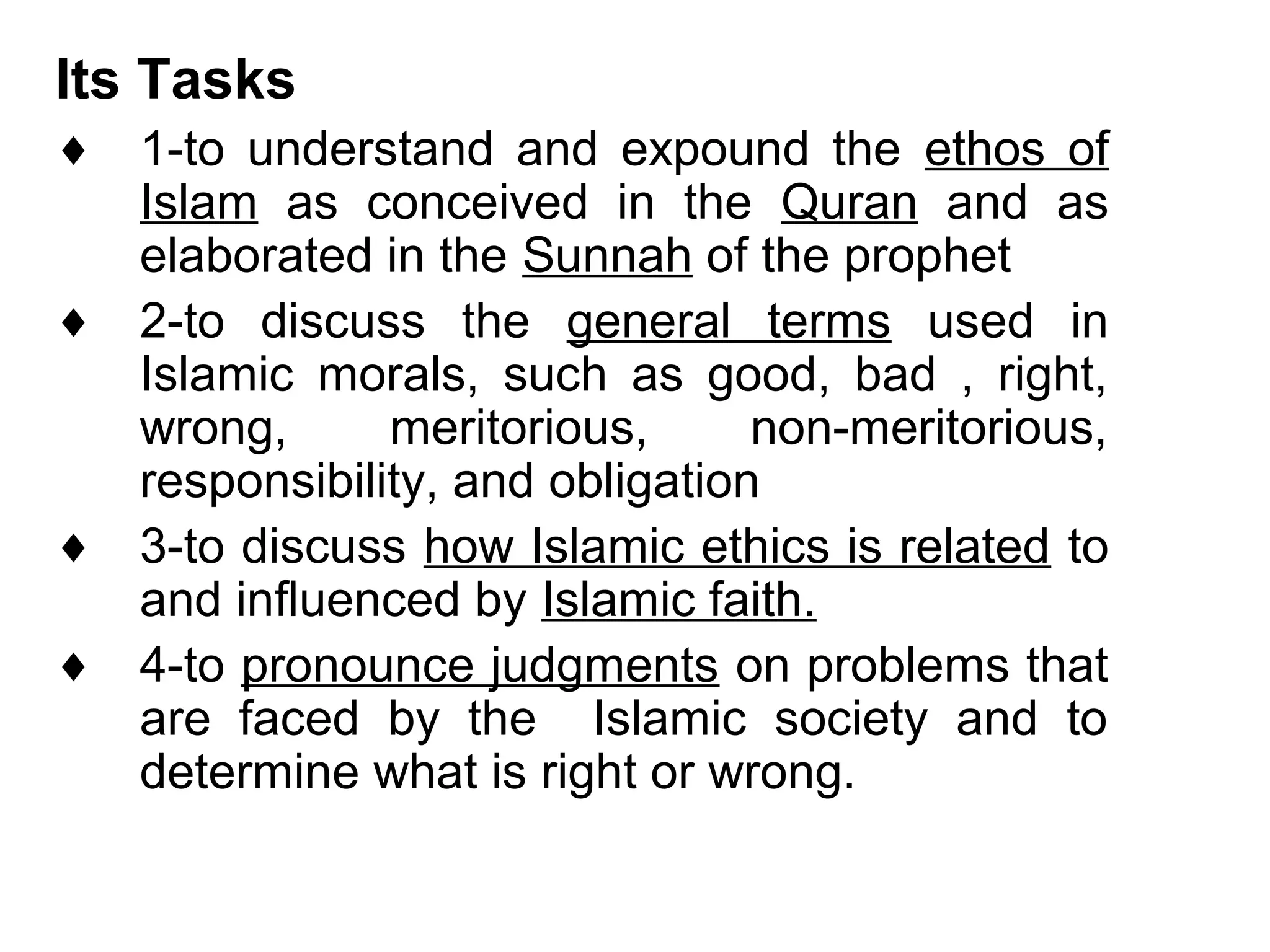 Islamic Ethics : An Introduction | PPT