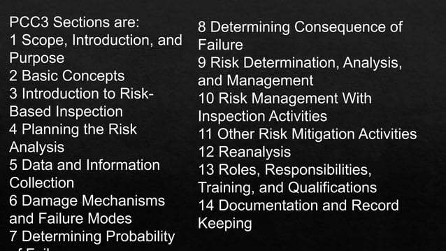 Introduction asme pcc3 inspection planning using risk based methods | PPT