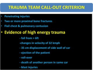 Introduction ATLS | PPTX | First Aid | Injuries