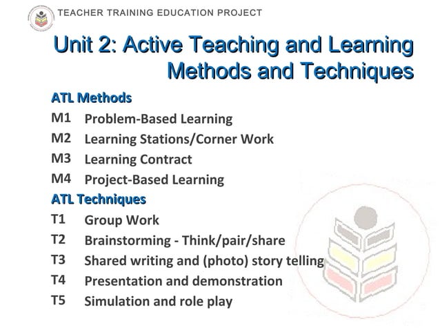 Introduction atl training and learning outcomes | PPT