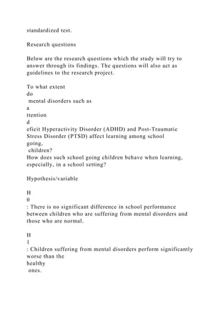 IntroductionAttention Deficit Hyperactivity Disorder (ADHD) (a.docx